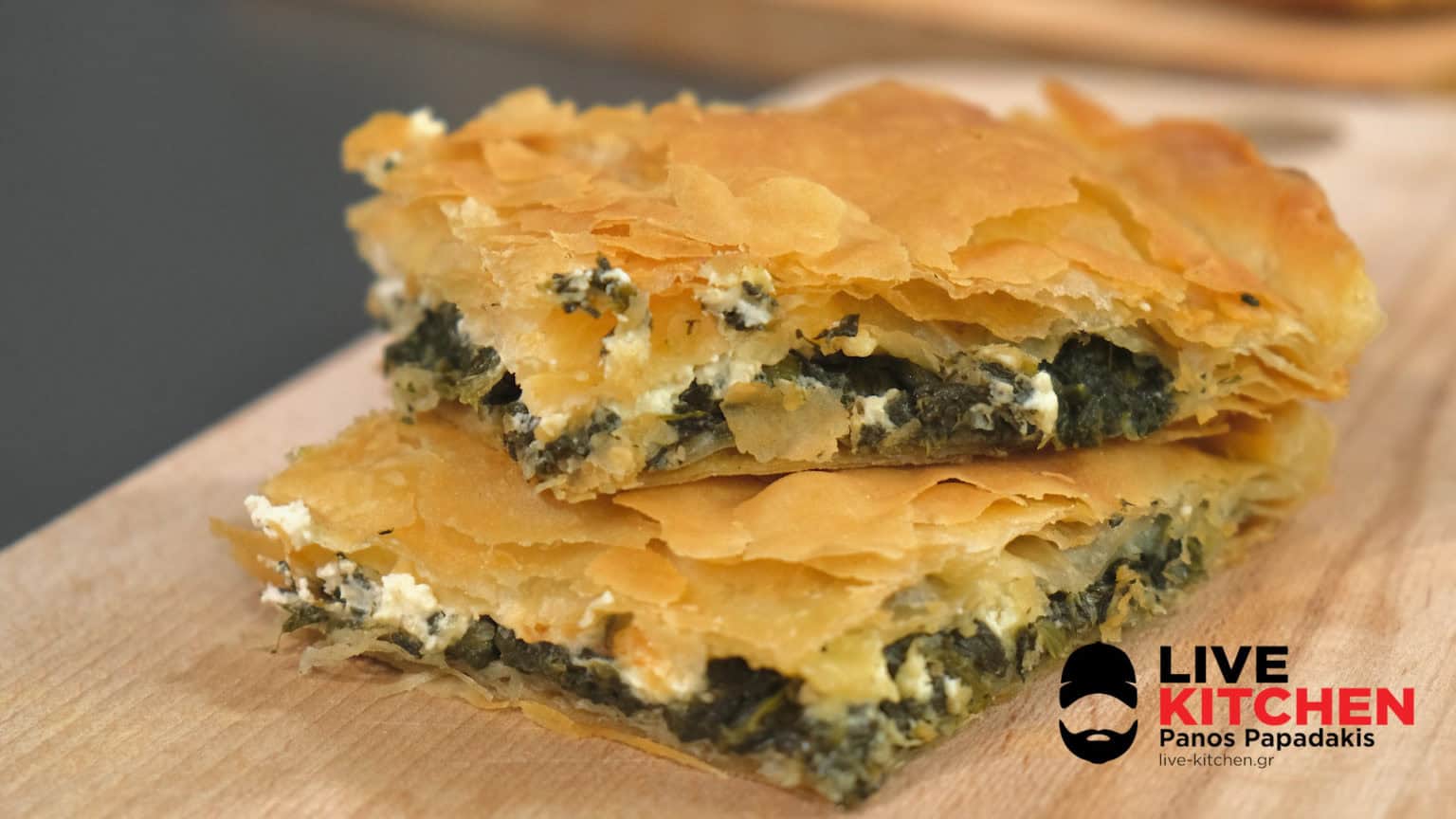 Σπανακοτυρόπιτα Χωριάτικη με Σπιτικό φύλλο-Συνταγή!! | Live-kitchen.gr